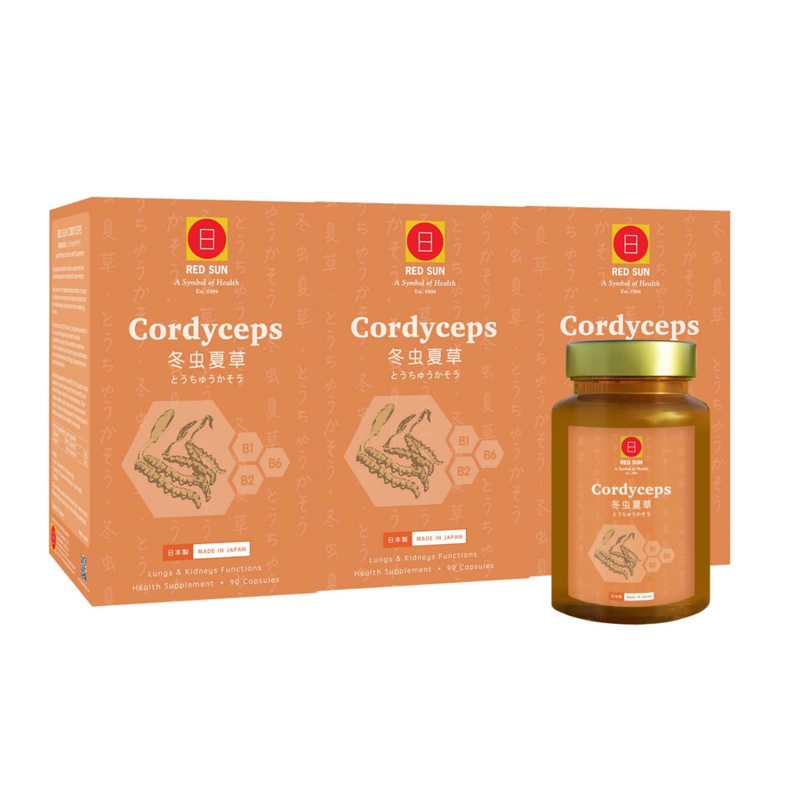 RED SUN Cordyceps - Strengthen Lungs & Kidneys, Boost Immunity