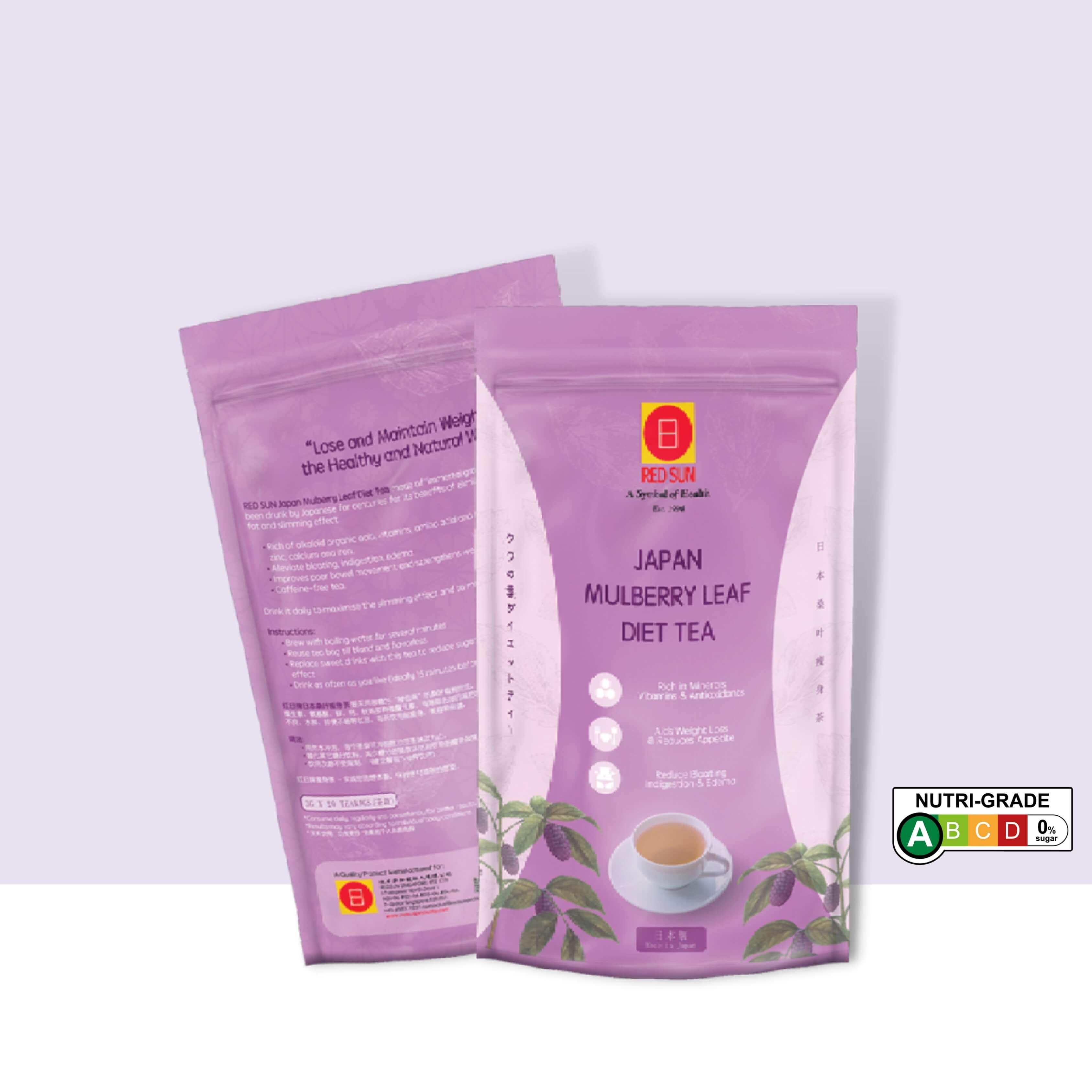 RED SUN Japan Mulberry Leaf Diet Tea - Natural Weight Management
