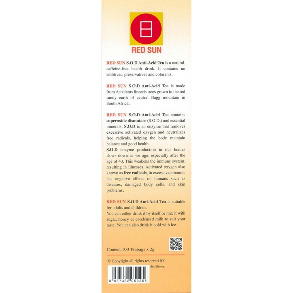 RED SUN S.O.D Anti-Acid Tea - Combat Acidity, Enhance Health!